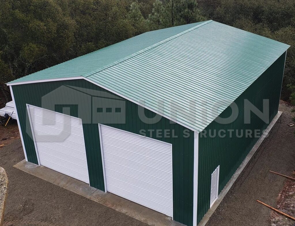 34x40x16 Vertical Roof Style Clear Span - Metal Buildings